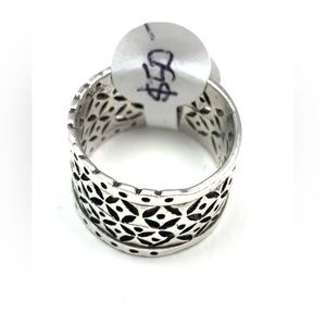 Jewelry | Vintage Sterling Silver Openwork Wide Band Ring | Poshmark